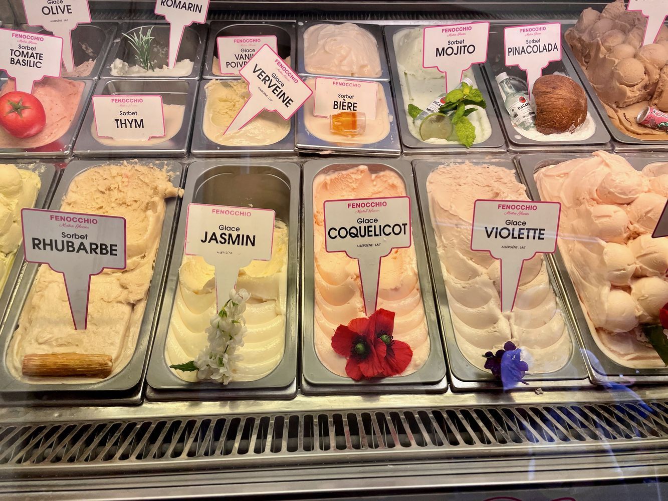 Fenocchio Ice Cream Shops in Nice, France